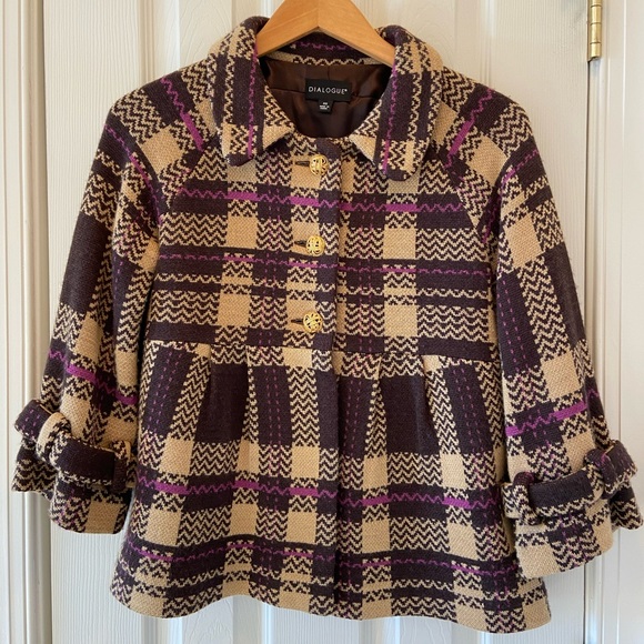 Dialogue | Jackets & Coats | Plaid Knit Blazer | Poshmark